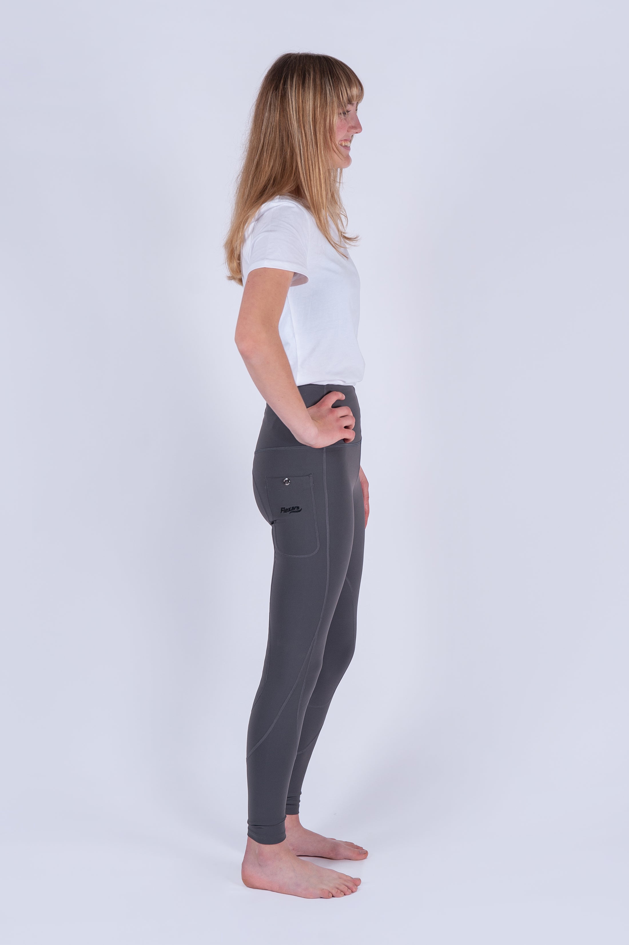 Dark Grey Flexars - Grey Riding Leggings